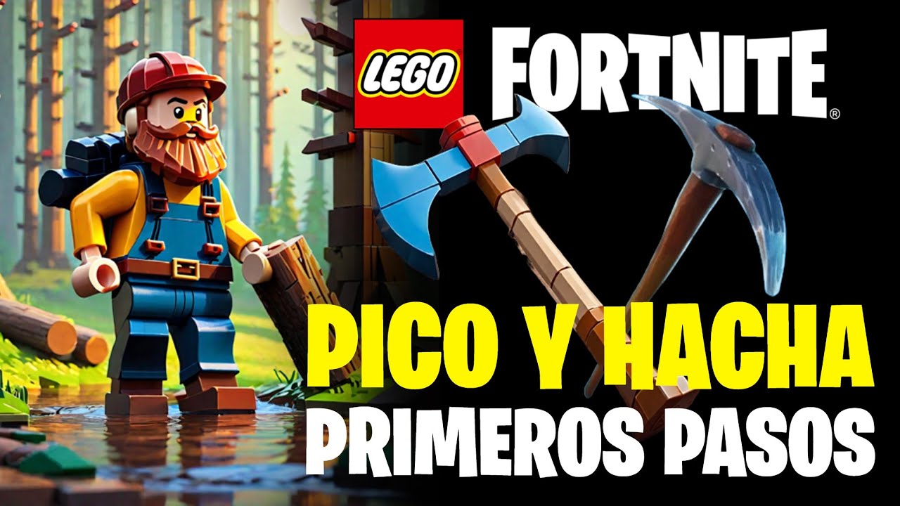 ¿Como crear un Pico y un Hacha en LEGO Fortnite? - YouTube