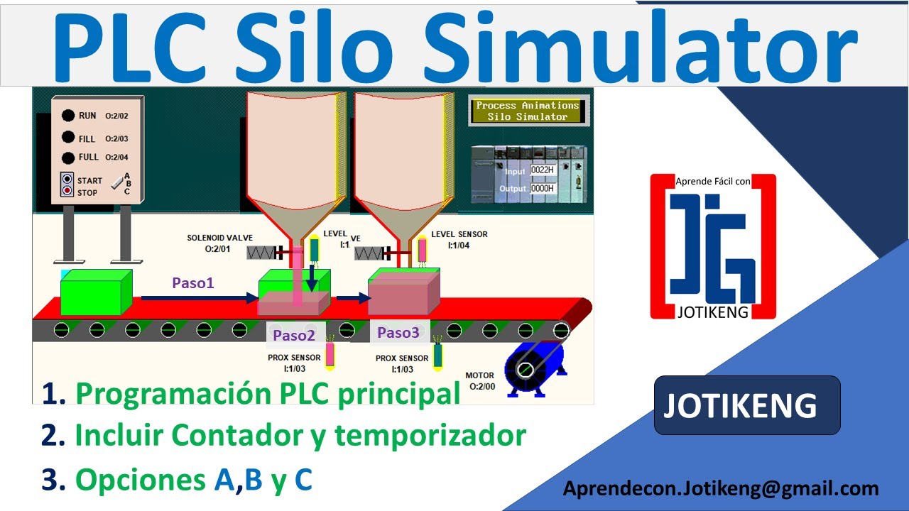 PLC Simulación SILO || LogixPro - YouTube