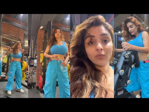 Anveshi jain jym workout session 🔥| Anveshi jain hot talk  ♥️ 🔥 | Anveshi jain live 🥵