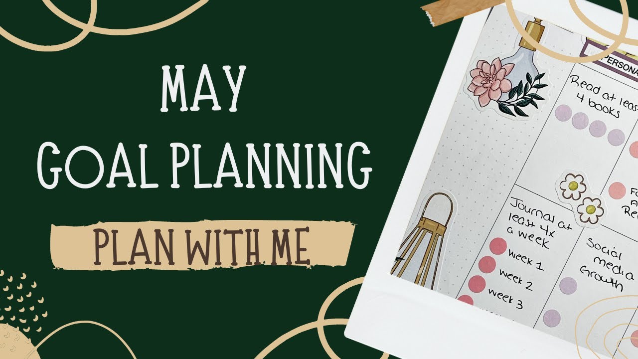May Goals and Goal Planner Setup | PLAN WITH ME - YouTube