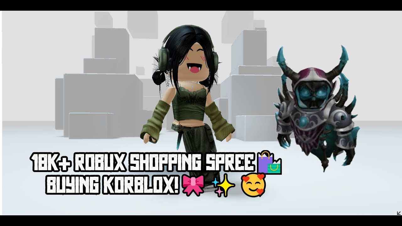 18k+ Robux shopping spree! buying korblox!! 😭💖(Free robux) - YouTube