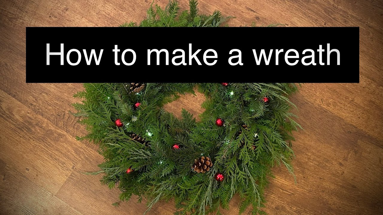 How to make a wreath - YouTube