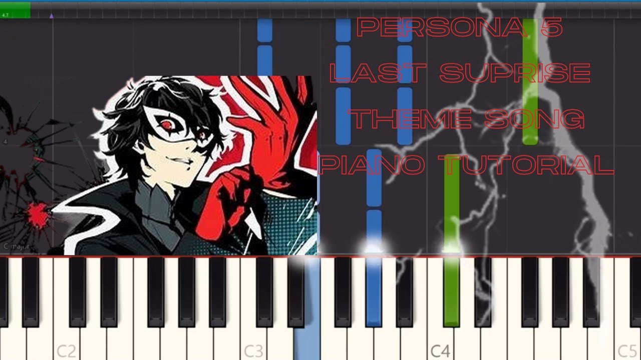 Persona 5 - Last Suprise Theme Song Piano Tutorial (Synthesia) With ...