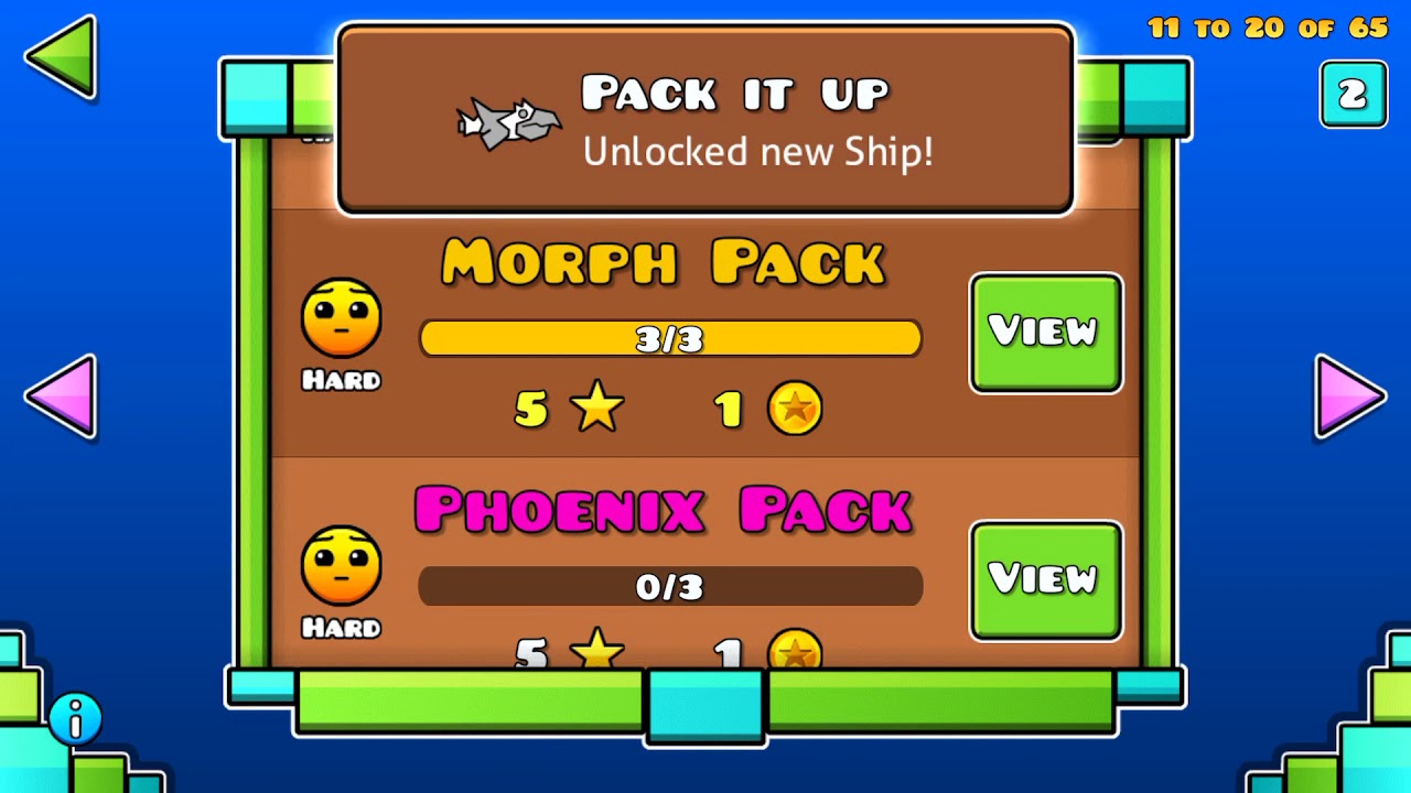 Geometry dash I got 15 map pack ship - YouTube