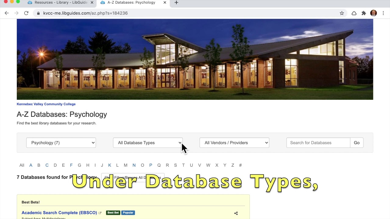 Which Databases are Best for Psychology Research? - YouTube