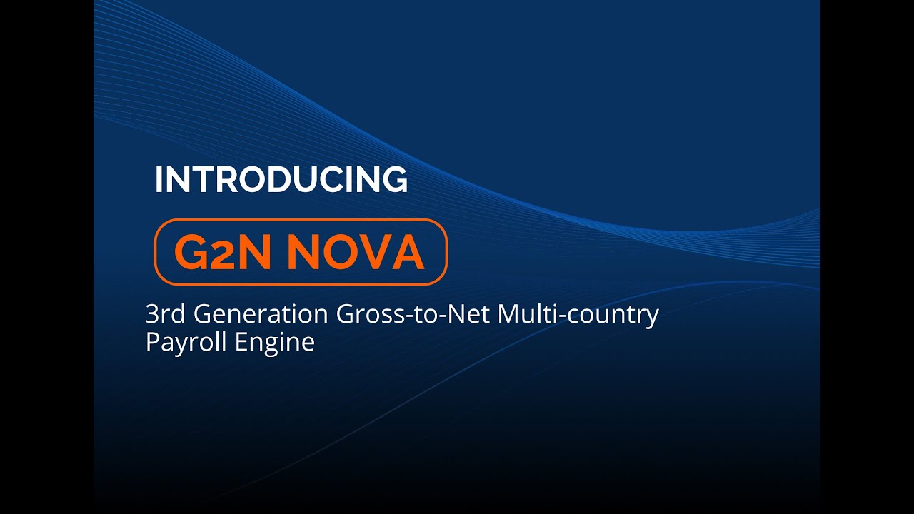 Introducing G2N Nova Payroll Engine - YouTube