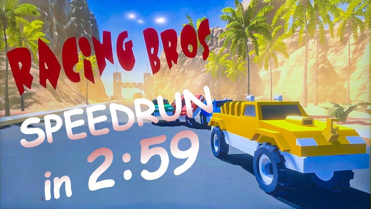 RACING BROS Speedrun: Any% in 2:59 - YouTube