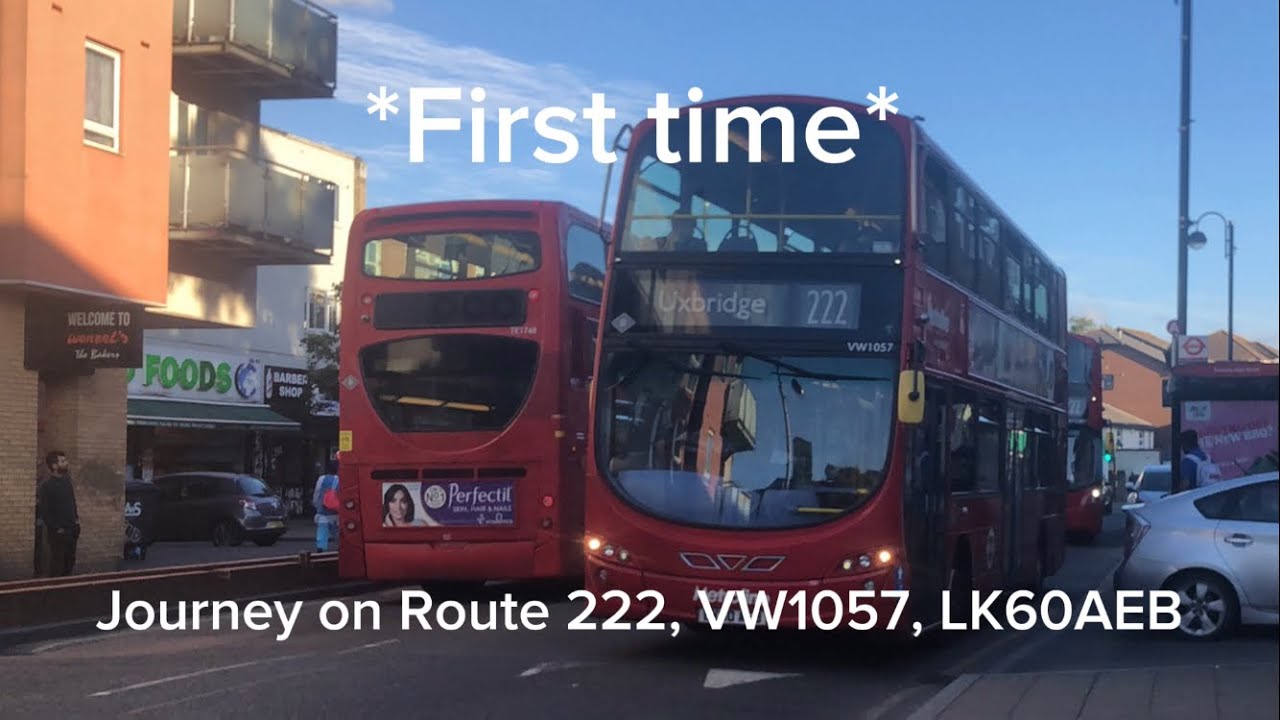 *First time* Journey on Route 222, VW1057, LK60AEB. - YouTube