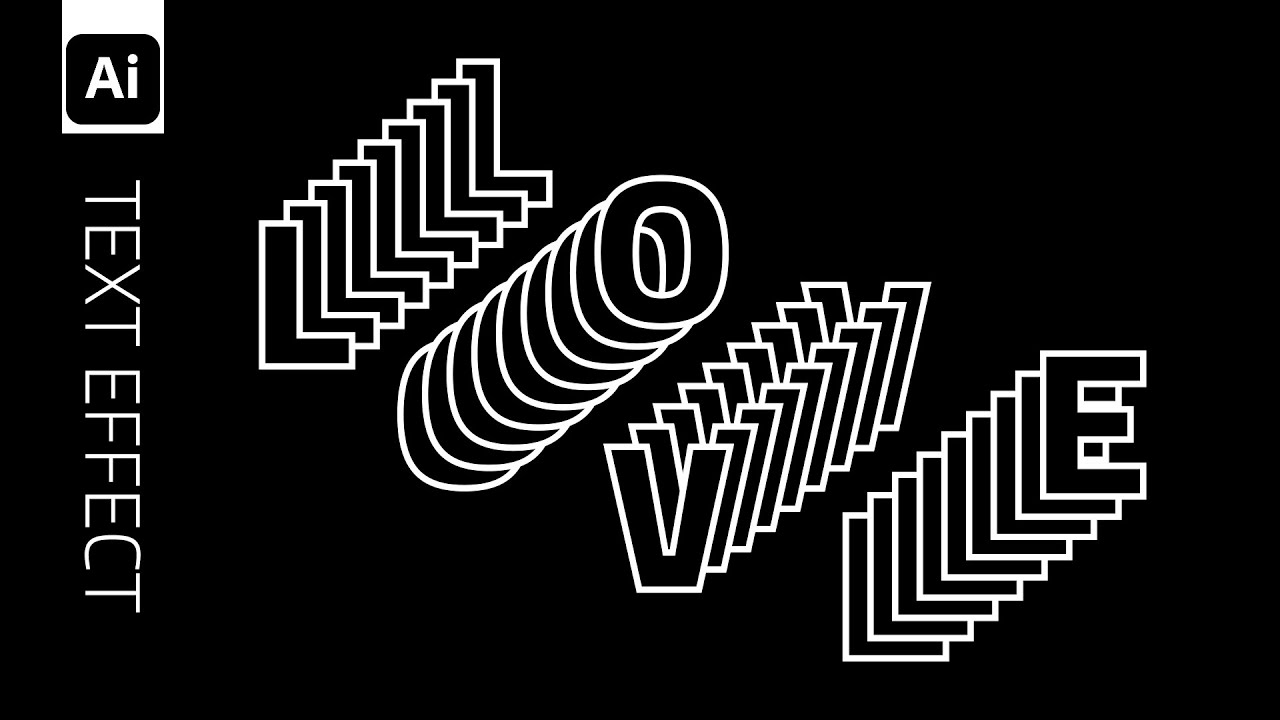 Transform Text Effect In Adobe Illustrator | تأثير التحول على النصوص في ...