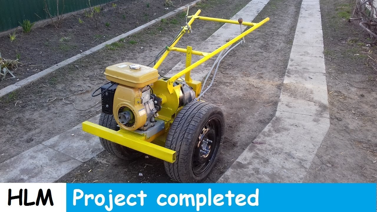 Making two wheel behind tractor part 6 - YouTube