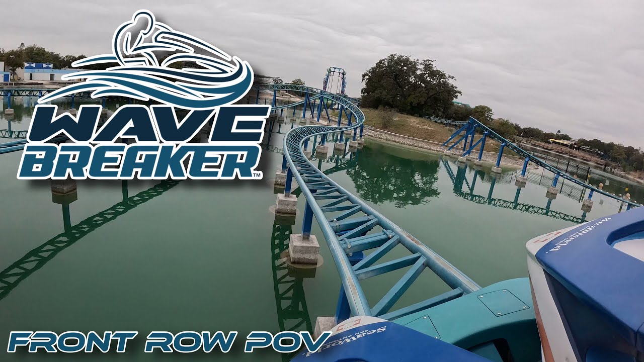 Wave Breaker: The Rescue Coaster | Front Row POV | Seaworld Christmas ...