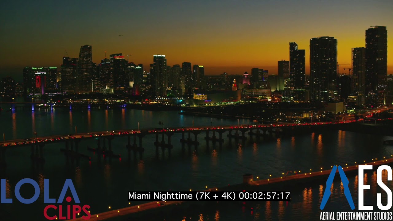 Miami Nighttime 7K + 4K - YouTube