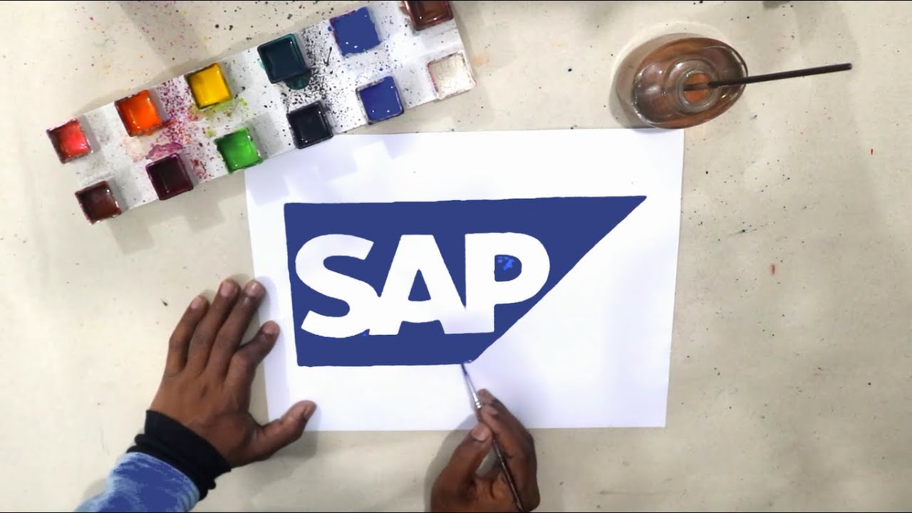 How to draw the Sap logo - YouTube