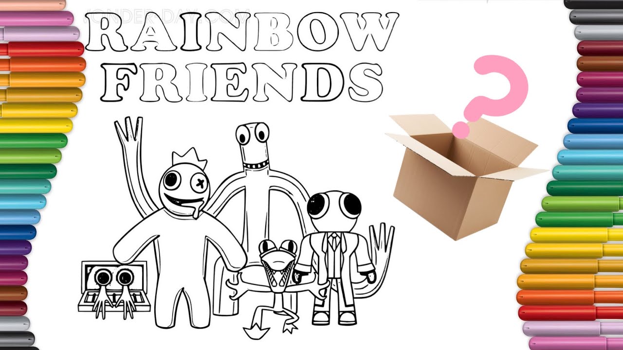 RAINBOW FRIENDS Coloring Pages / Color all the bosses + Ending Chapter ...