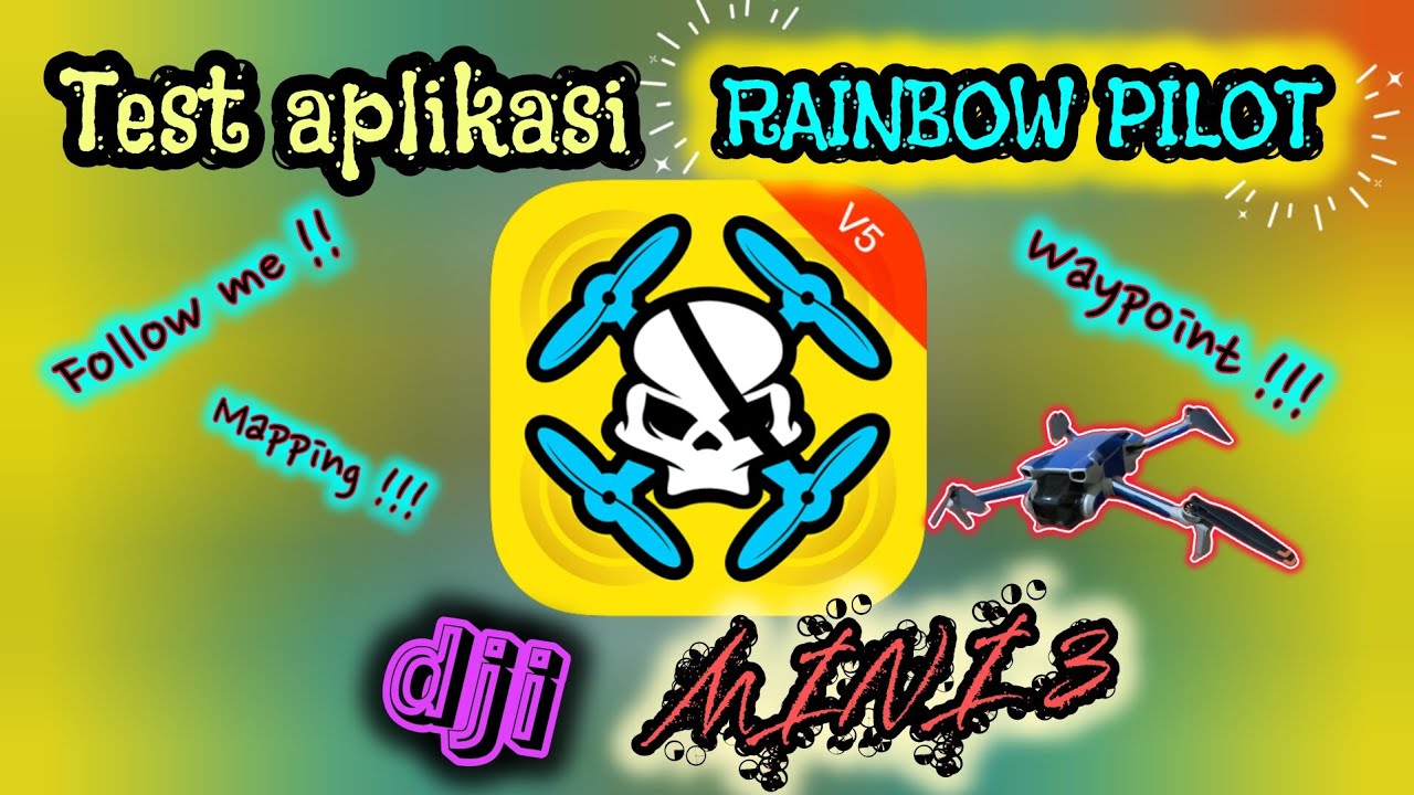 test drone dji mini 3 menggunakan aplikasi rainbow pilot, active track ...