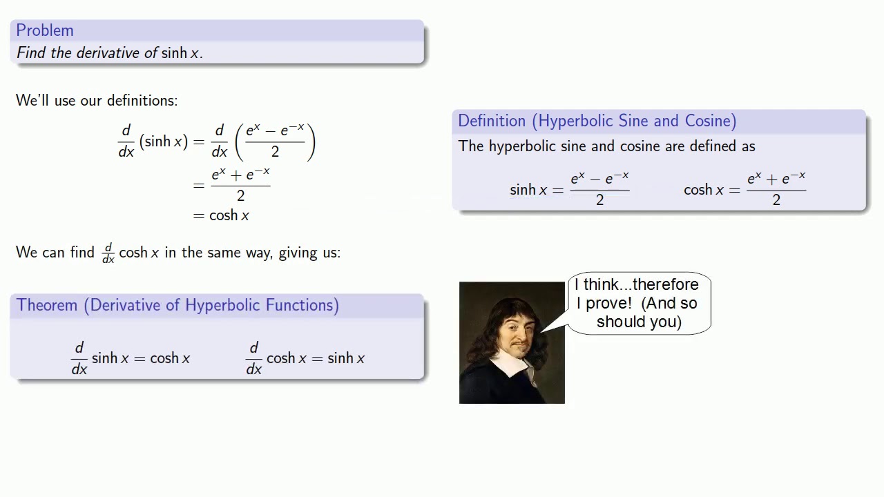 Hyperbolic Functions - YouTube
