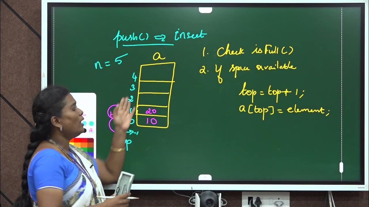 Lecture Series on Data Structures - Stack ADT - Array - Part 2 - YouTube