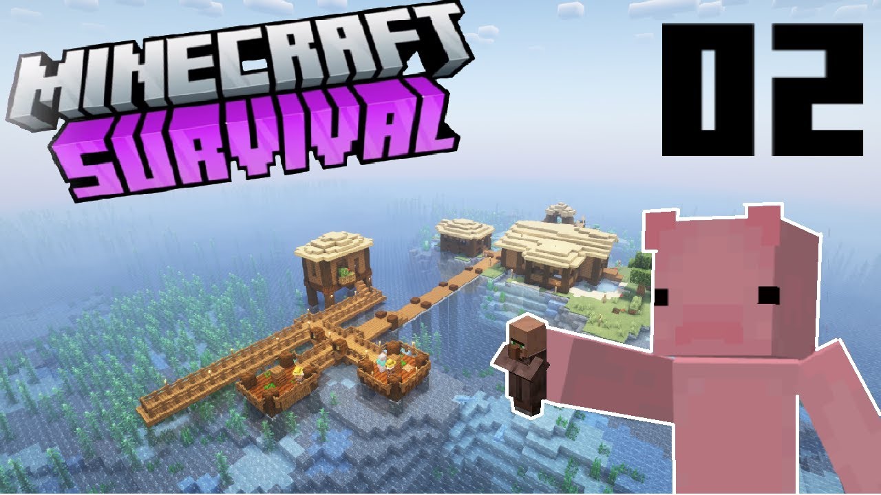 Minecraft Survival EP2 Villager madness! - YouTube