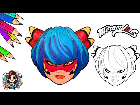 🎨 How to Draw Ryuko’s Head (Kagami Tsurugi) | Miraculous Ladybug 🐞🐉 ...