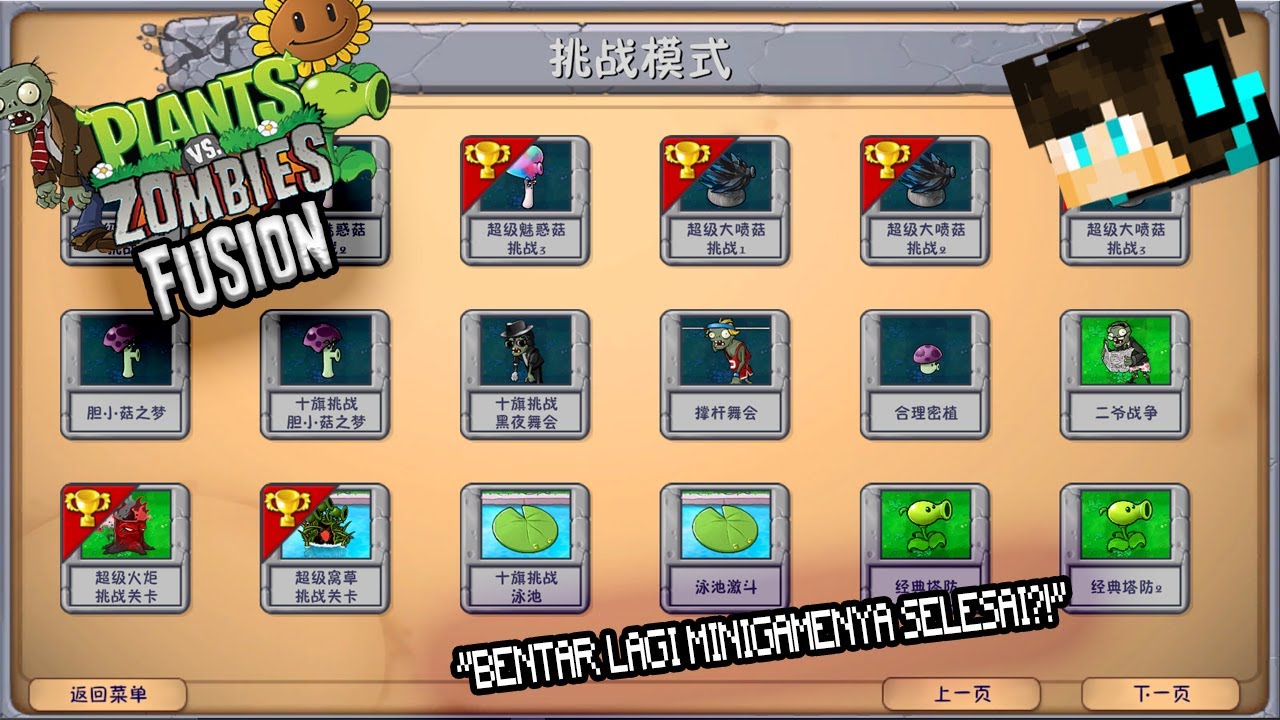 Yu dikit lagi mino gamenya selesai?! (Plant vs zombie Fusion?!)#6 - YouTube