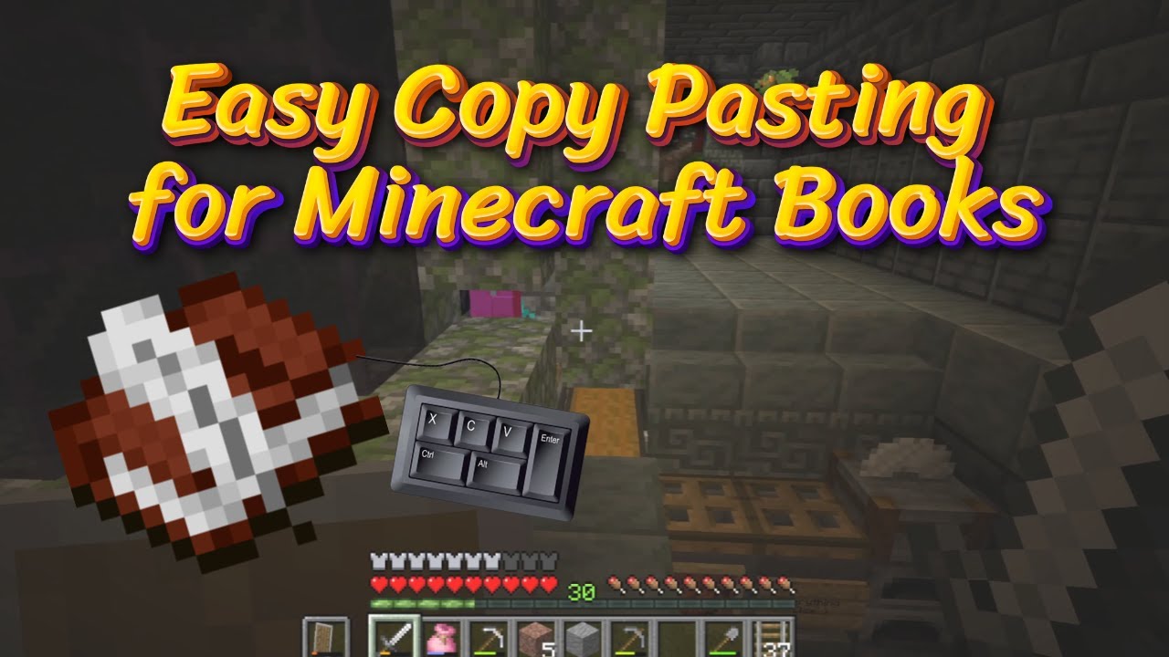 Easy Trick to Copy Paste Text into Book & Quills | Minecraft Builds ...