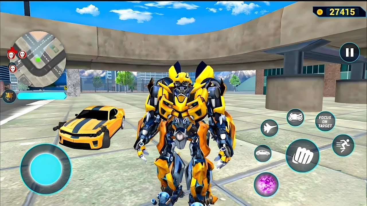 Bumblebee jet robot car transformation Multiple Car Games #11 - Android ...
