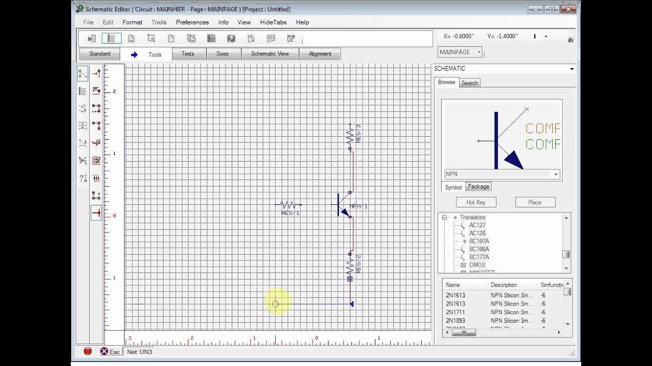Changing colour of Net/Wires in Schematic Editor of EDWinNET - YouTube