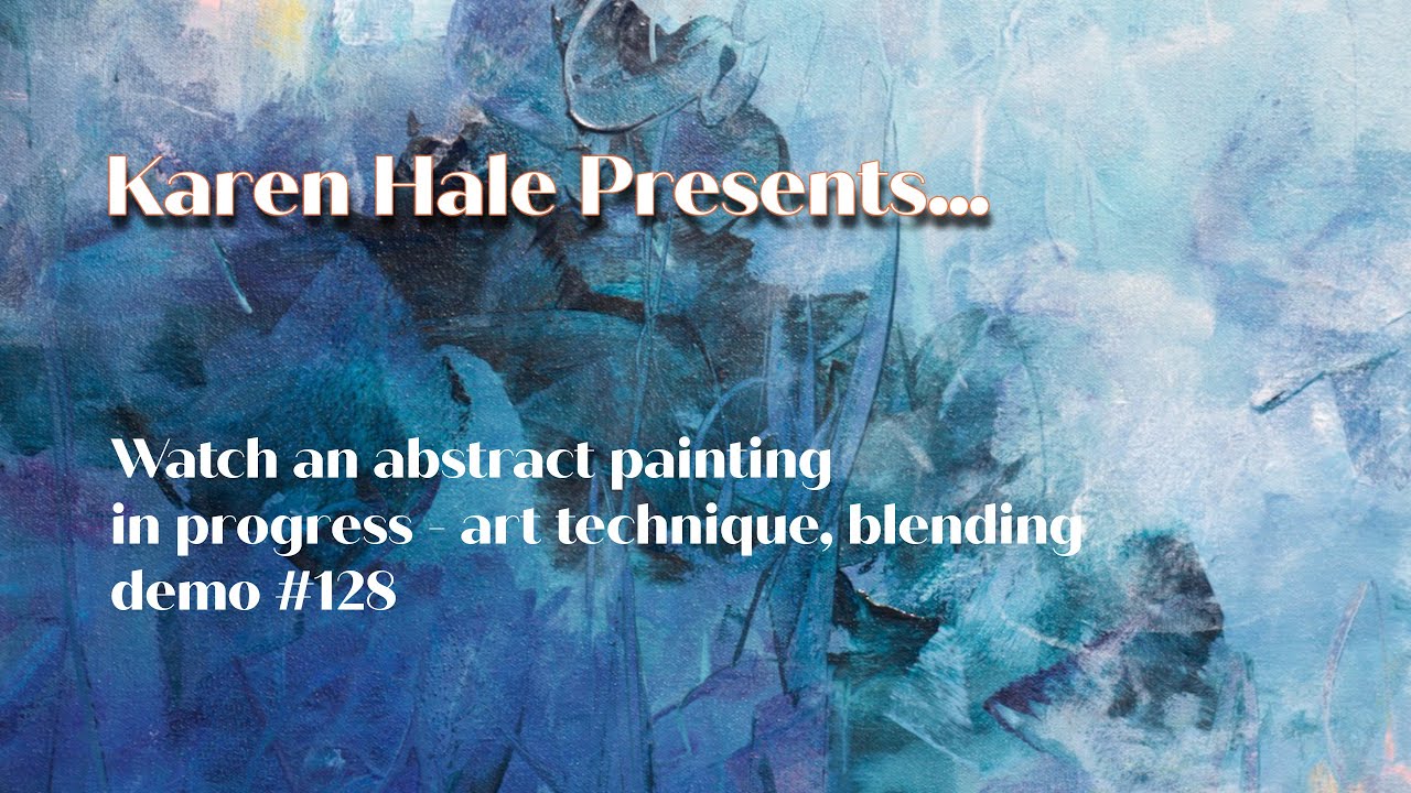 Watch an abstract painting in progress art technique, blending - YouTube