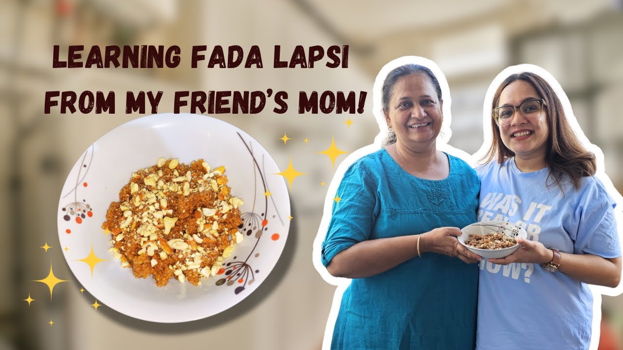 Learning Fada Lapsi from My Friend’s Mom | Gujarati Sweet Recipe 🍲 ...