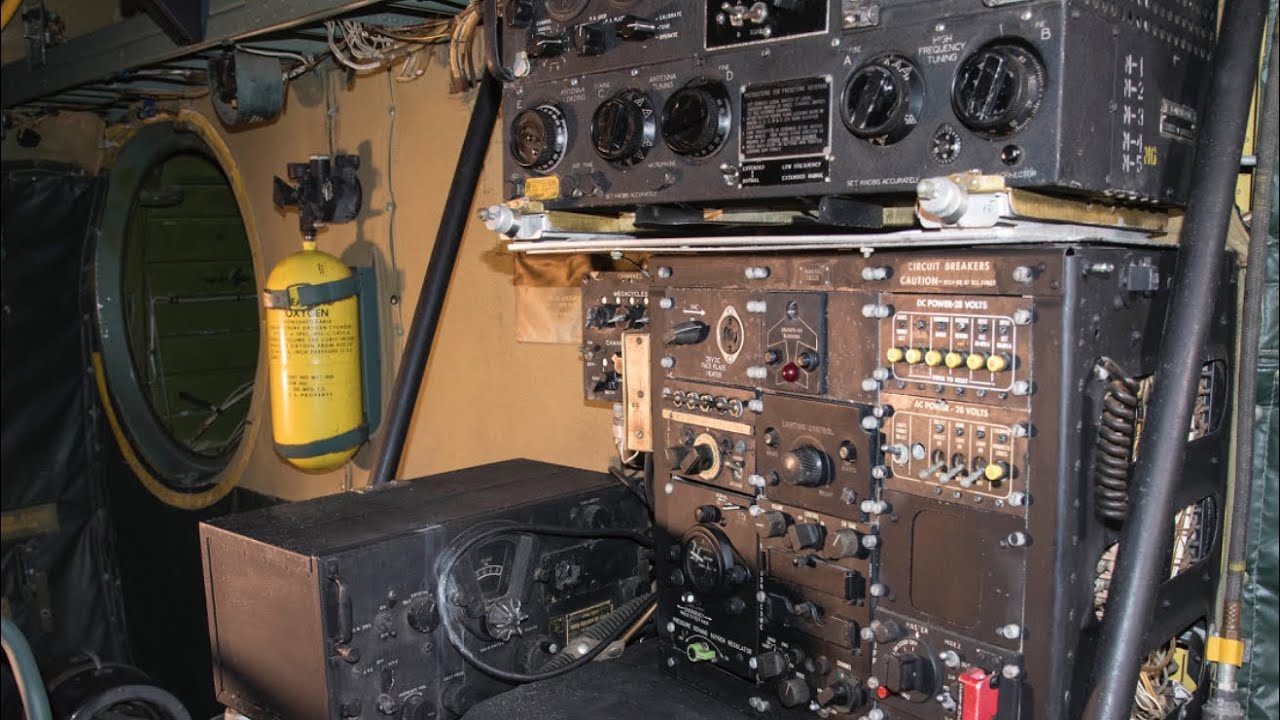 Details Inside of B-36J 52-2220’s Toilet and Radio Compartment at ...