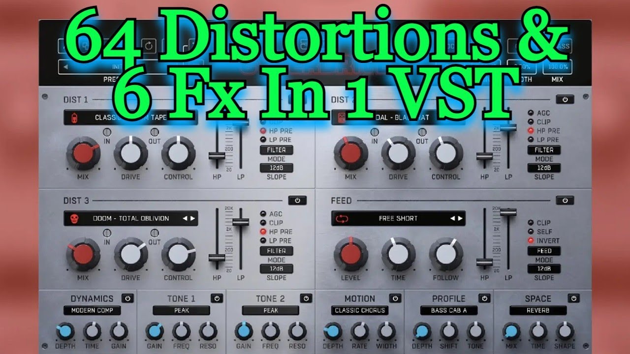 New 64 In 1 Distortion VST Plugin by United Plugins - Cyberdrive ...