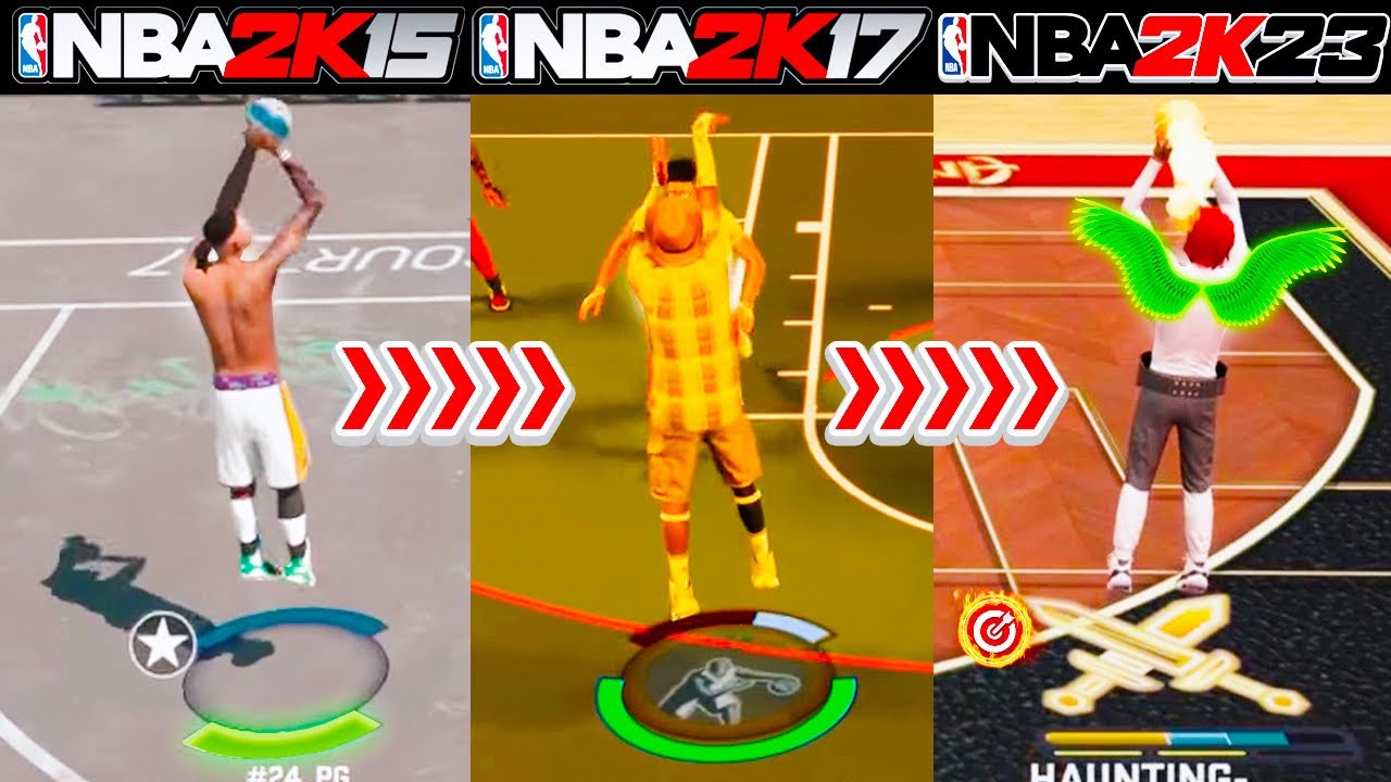 I USED THE BEST JUMPSHOT FROM EVERY 2K ON NBA 2K23! (HIGHSCHOOL 1, SET ...
