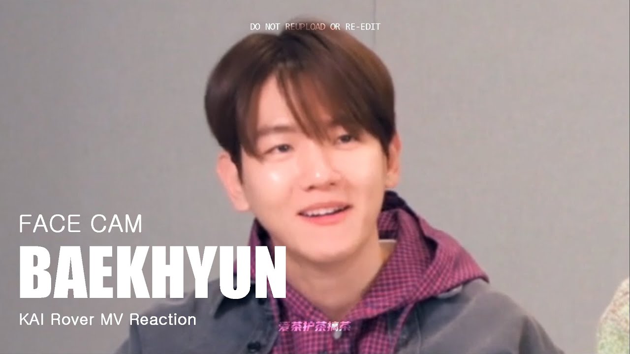 [얼빡직캠/FaceCam] 백현 BAEKHYUN Ver. | KAI 카이 Rover MV Reaction feat EXO - YouTube