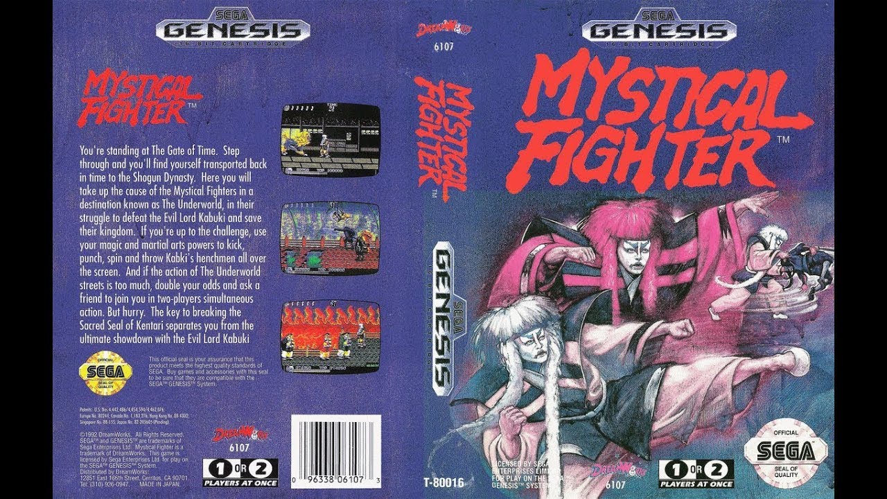 Mystical Fighter (sega md/gen,1991) - YouTube