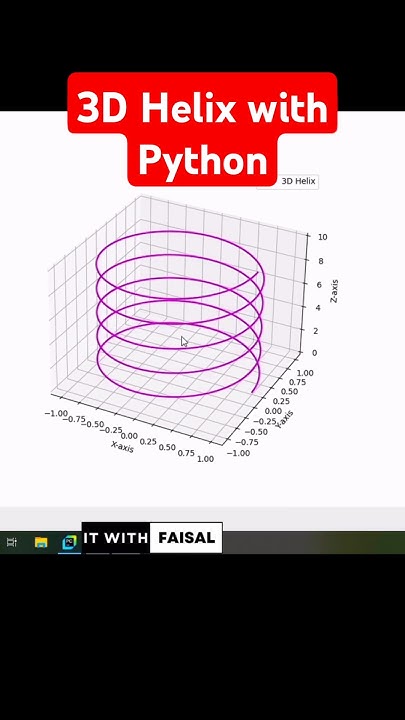 How To Create A Stunning 3d Helix With Python Python Matplotlib 3dgraphics 3dart Coding