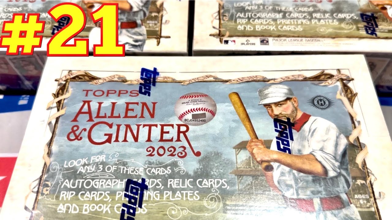 BIG NUMBERED ROOKIE AUTO! 2023 ALLEN & GINTER BASEBALL CARDS! Top 40 ...