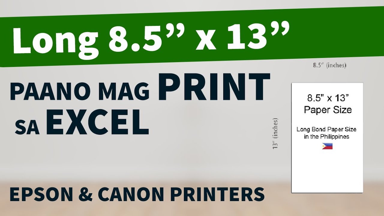 PAANO MAG PRINT SA LONG COUPON SA EXCEL 8 5 X13 YouTube