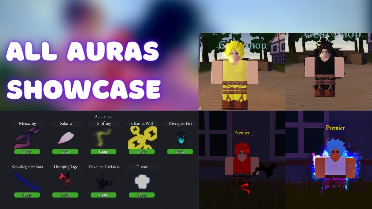 (OUTDATED CHECK PINNED) Aura Showcase | Untitled Attack On Titan - YouTube