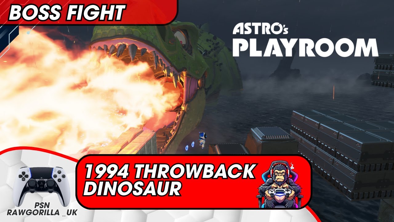 Astro's Playroom - 1994 Throwback Dinosaur Final Boss Fight (No ...