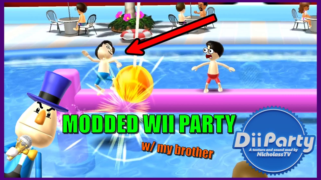 Wii Party.... BUT MODDED?! | Dii Party w/ my brother | Part 1: Poggers ...