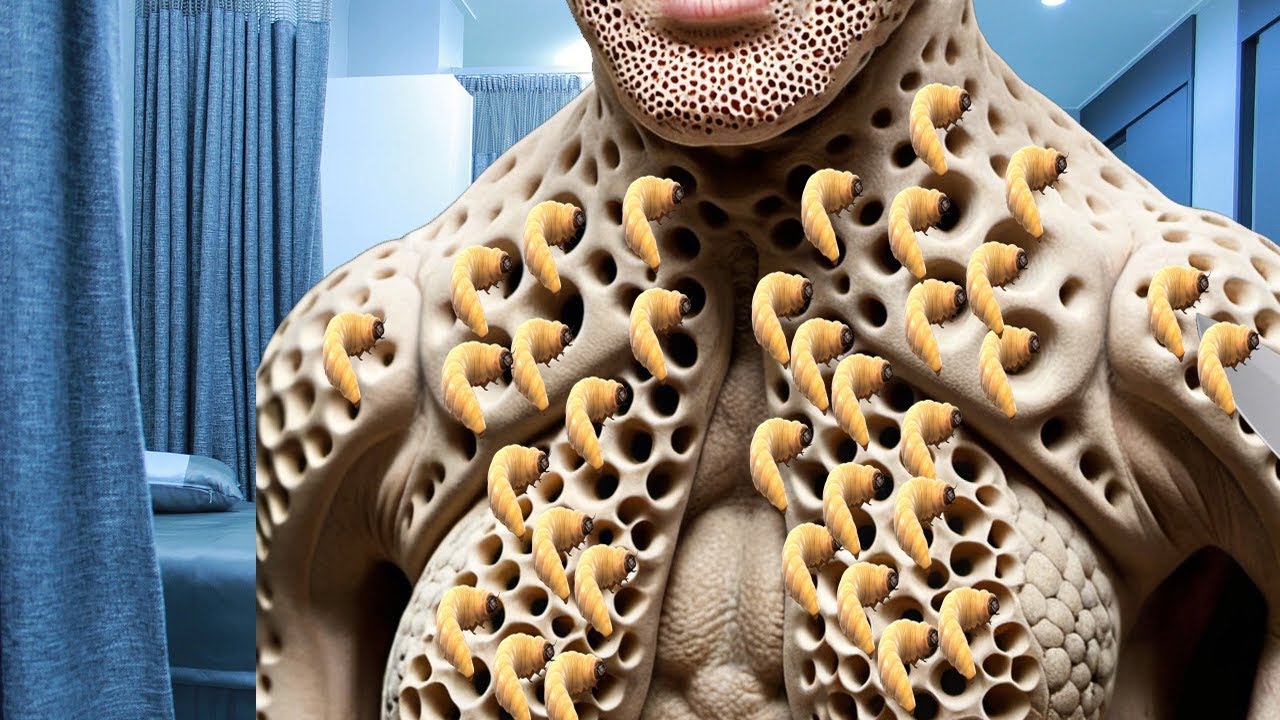 ASMR Remove Maggots & Worm Infected Body | Deep Cleaning Animation ...