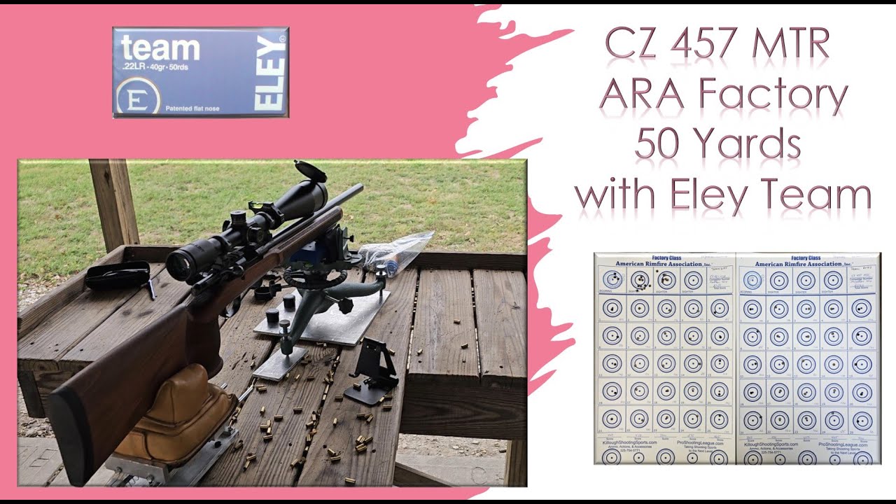 CZ 457 MTR Shooting ARA Factory Targets: Eley Team - YouTube