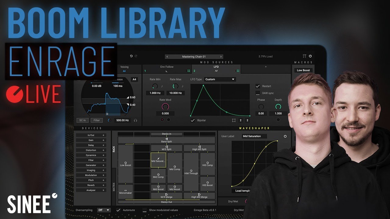 Liveproducing mit BOOM Library ENRAGE 1.2 - YouTube