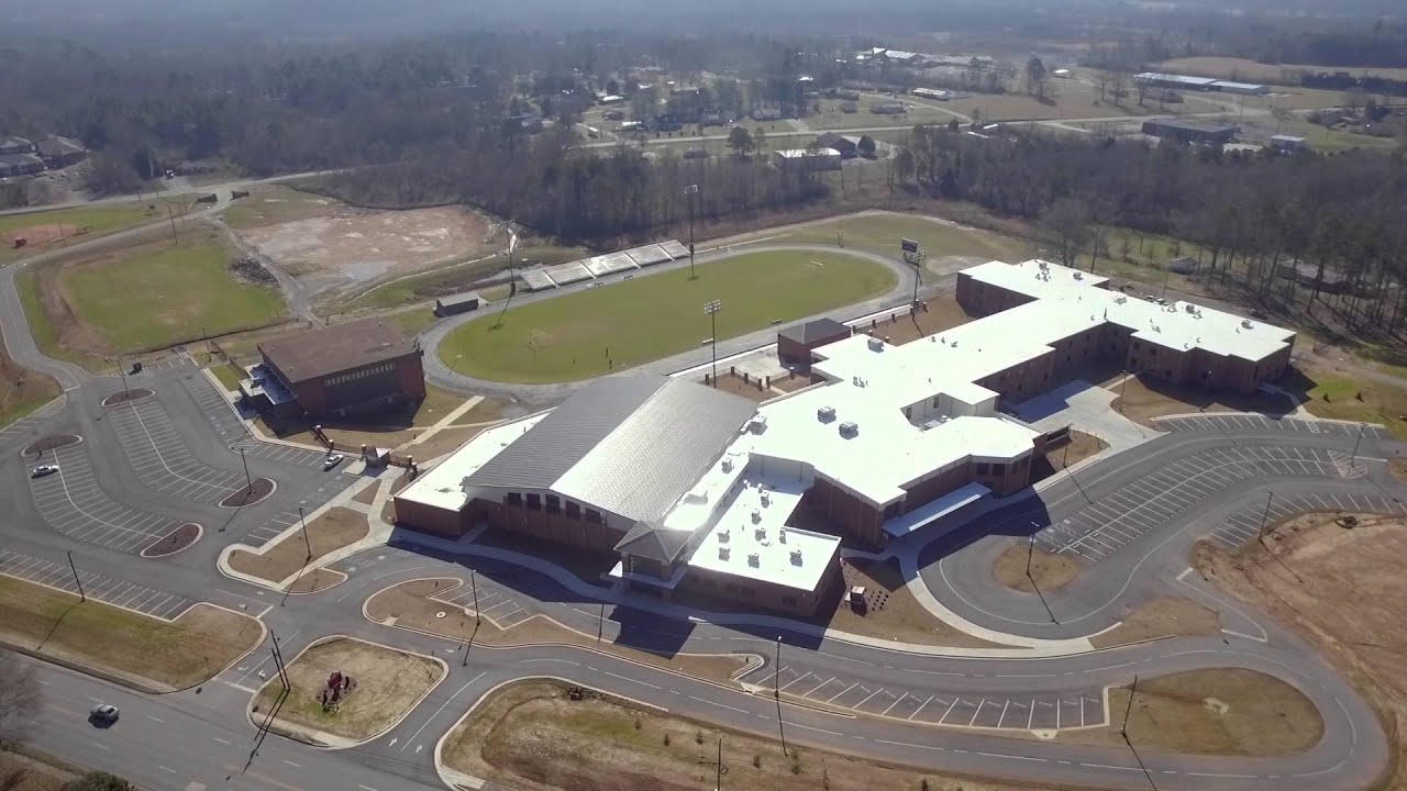 Aerial of Chattooga High School Campus - YouTube