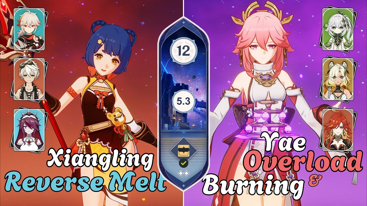 Xiangling Reverse Melt & C0 Yae Overload/Burning ft.Mavuika | Genshin ...