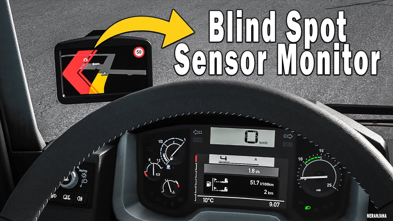 ETS2 Mods v1.48 | Blind Spot Sensor Monitor Ver.2.2 | ETS2 Mods - YouTube