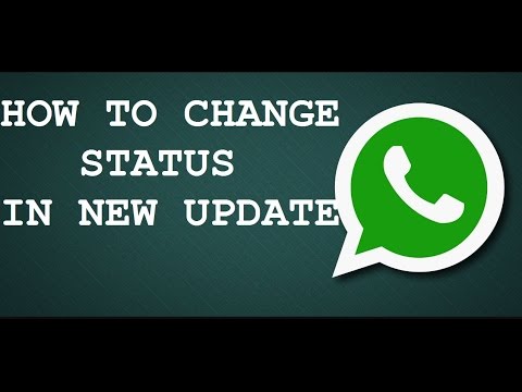 How To Update Status In Whatsapp Update - YouTube
