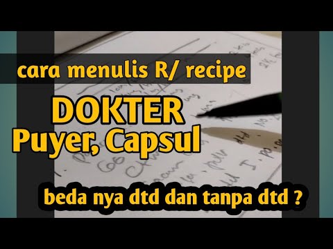 cara menulis RESEP DOKTER - puyer, racikan, capsul - YouTube