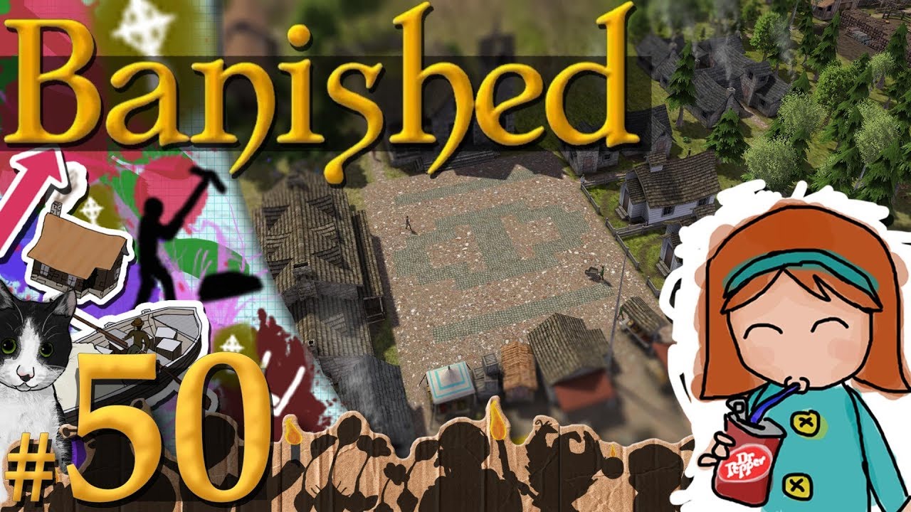 Banished #50 - 200 Stone Homes (630 Pop) - YouTube