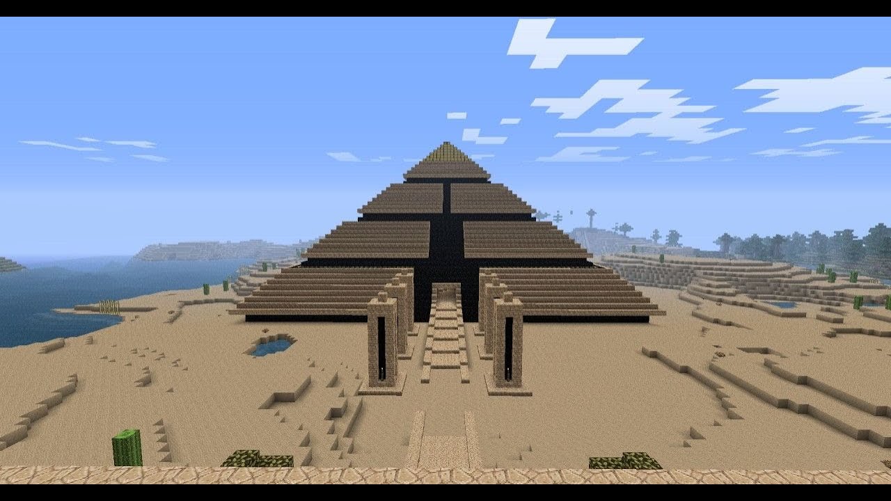 How to make a minecraft pyramid (with World Edit) - YouTube